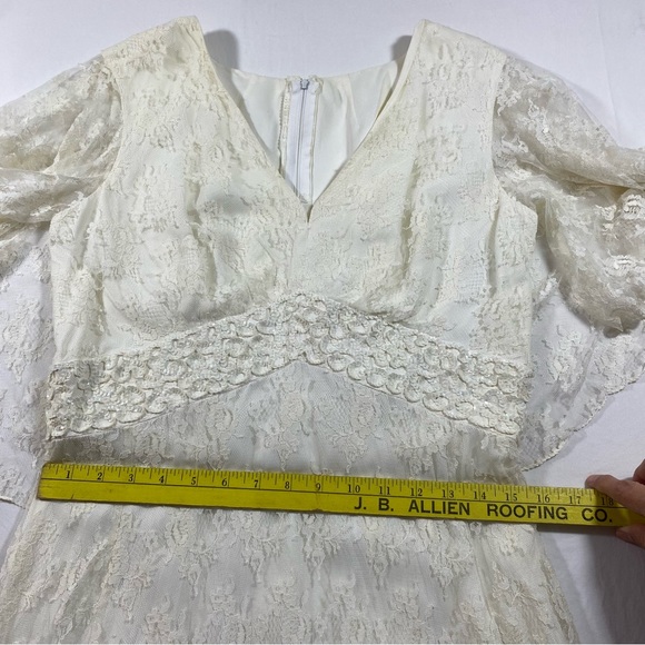 Mike Benet | Dresses | Mike Benet Wedding Dress Women 8 Boho Lace Cream ...